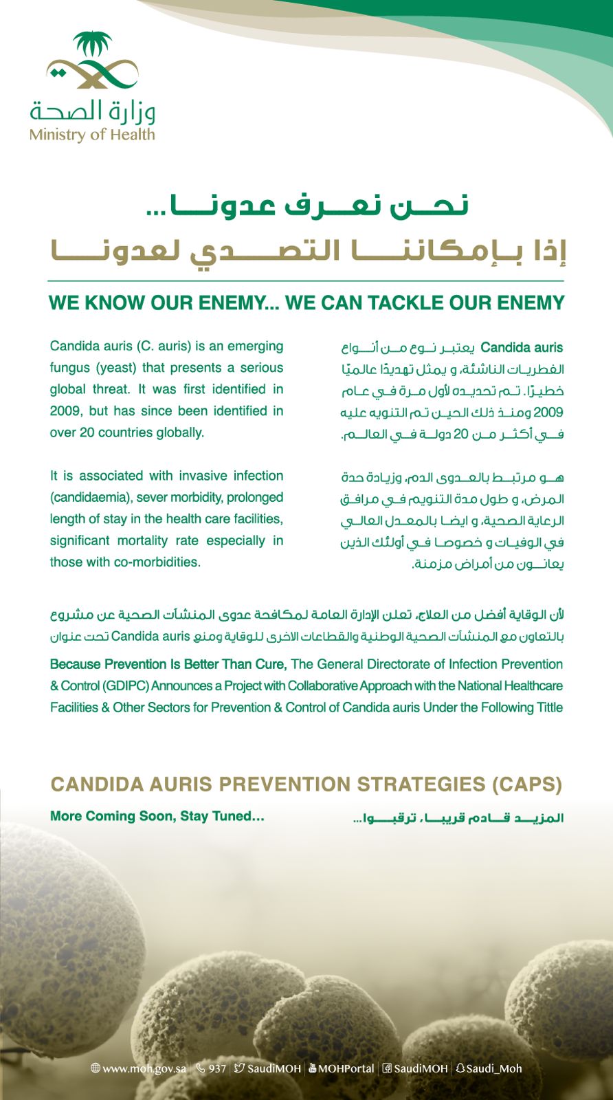 Candida Auris Prevention Strategies (CAPS)
